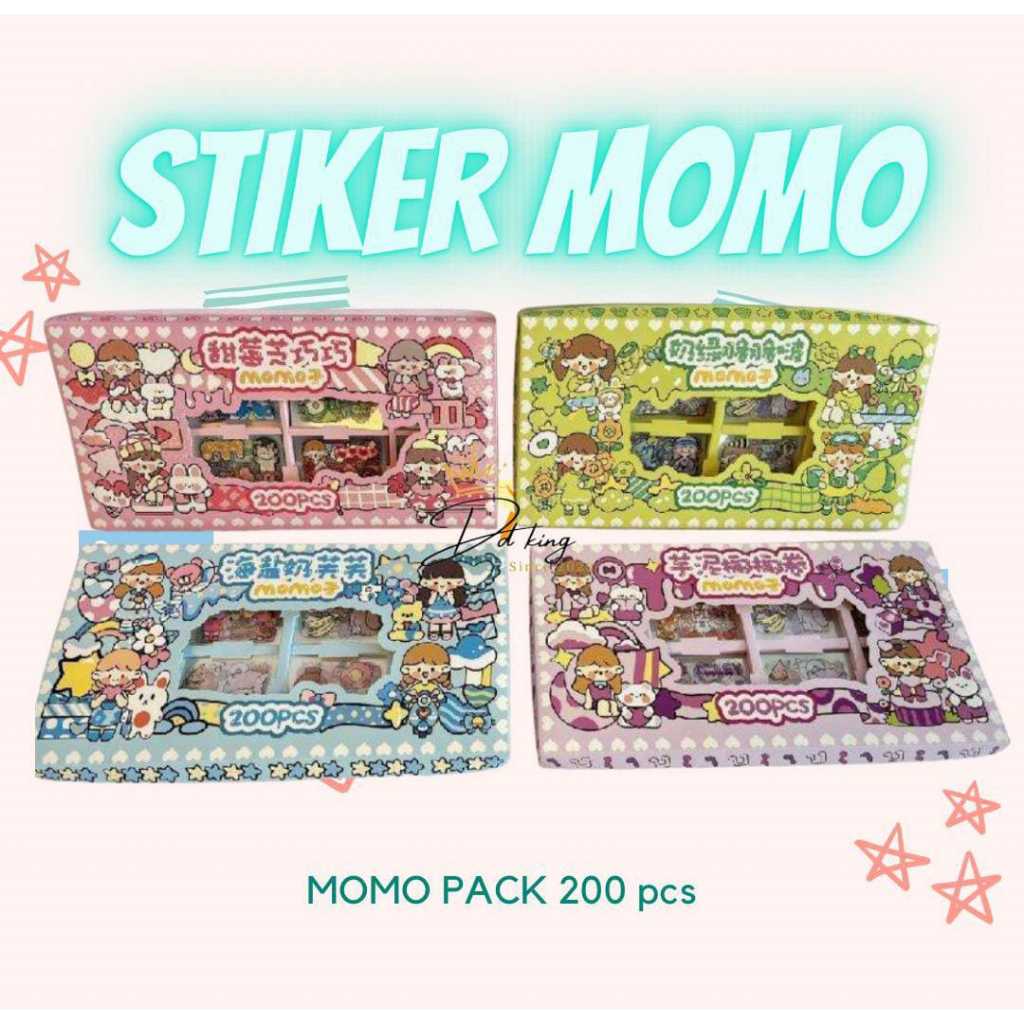 Jual 200 lembar Stiker Sanrio Momo BTS Blackpink Sticker Box PVC Jumbo ...