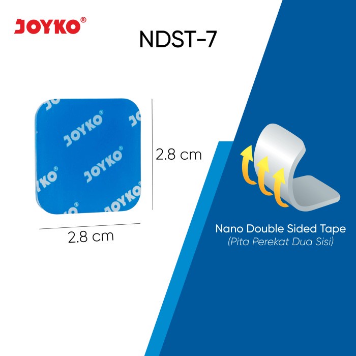 Jual NANO DOUBLE TAPE JOYKO NDST-7 | PITA PEREKAT 2 SISI | TRANSPARANT | Shopee Indonesia