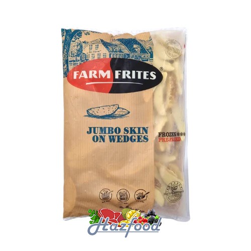 Jual Farm Frites Jumbo Wedges Skin On 2Kg ( 1 Ctn 6 x 2kg ) | Shopee ...