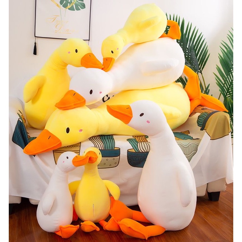 Jual Boneka Angsa Bebek Boneka Guling Bebek Angsa Ukuran L Panjang 60 ...