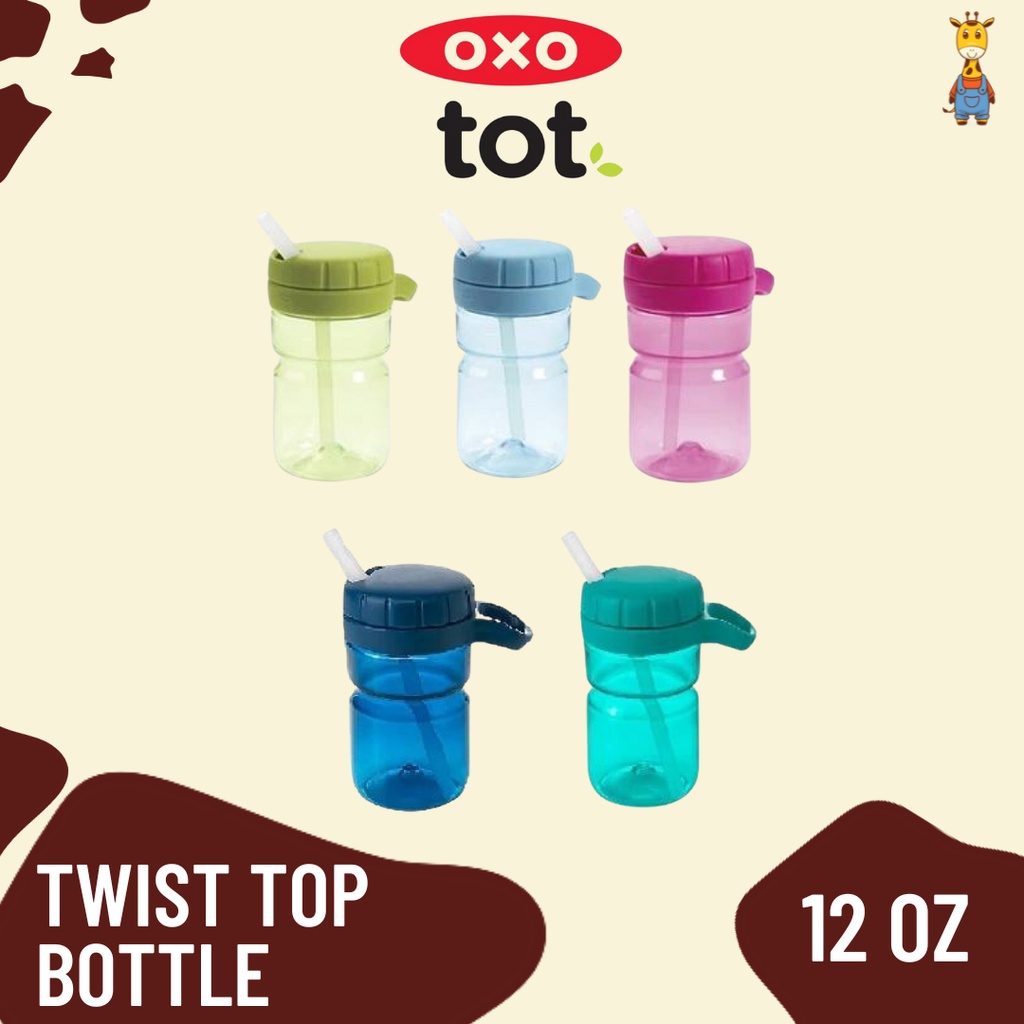 Jual OXO TOT Twist Top Water Bottle 12oz - Botol Minum Anak | Shopee ...