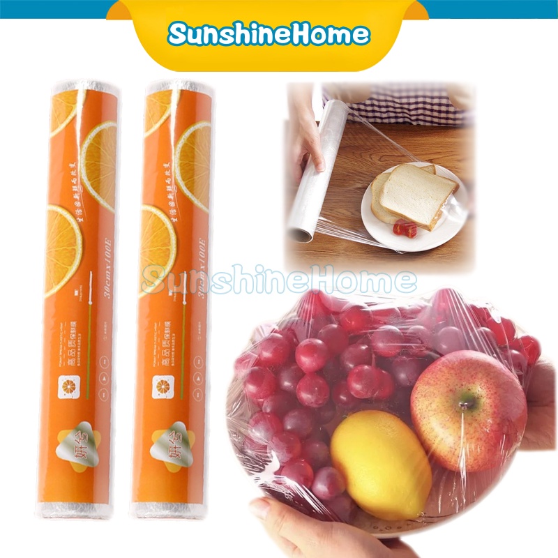 Jual 30cm x 10mtr Plastik Wrap Pembungkus Makanan Food/Film Plastik ...