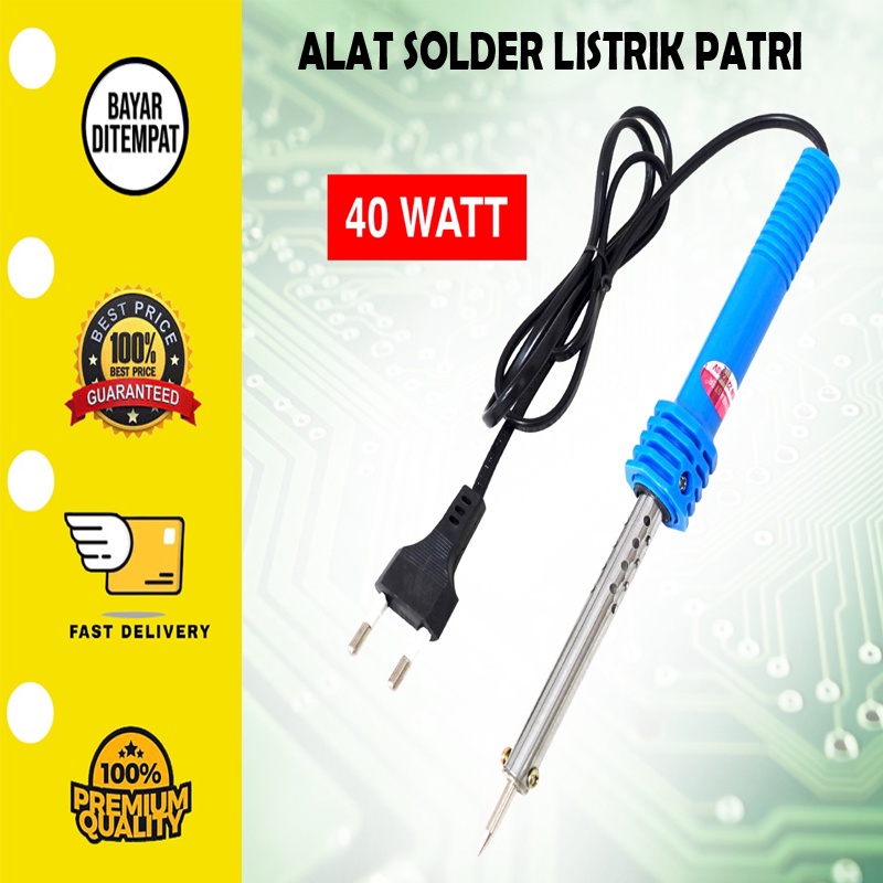 Jual Alat Solder Listrik Patri Listrik Timah Soldering Iron 40Watt 220V ...