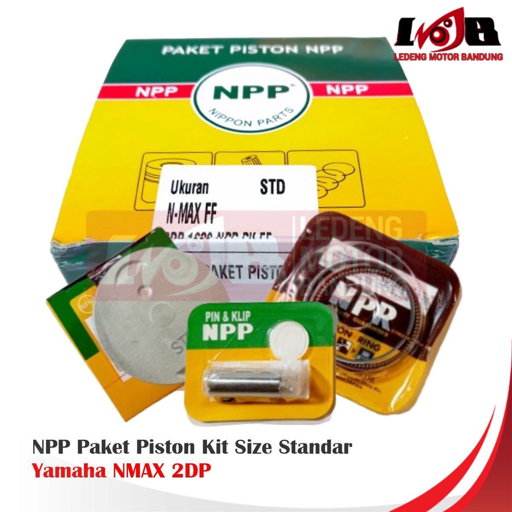 Jual NPP Paket Piston Kit Yamaha NMax Seher Ukuran Standar 2DP | Shopee ...