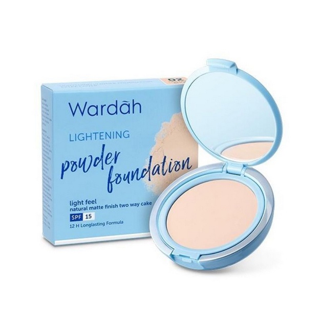 Jual Bedak Wardah Lightening Powder Foundation Light Feel 12g / Bedak ...