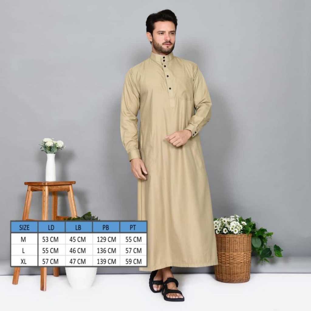 Jual jubba Pria muslim ar-Razi original polos gamis pria dewasa terbaru ...