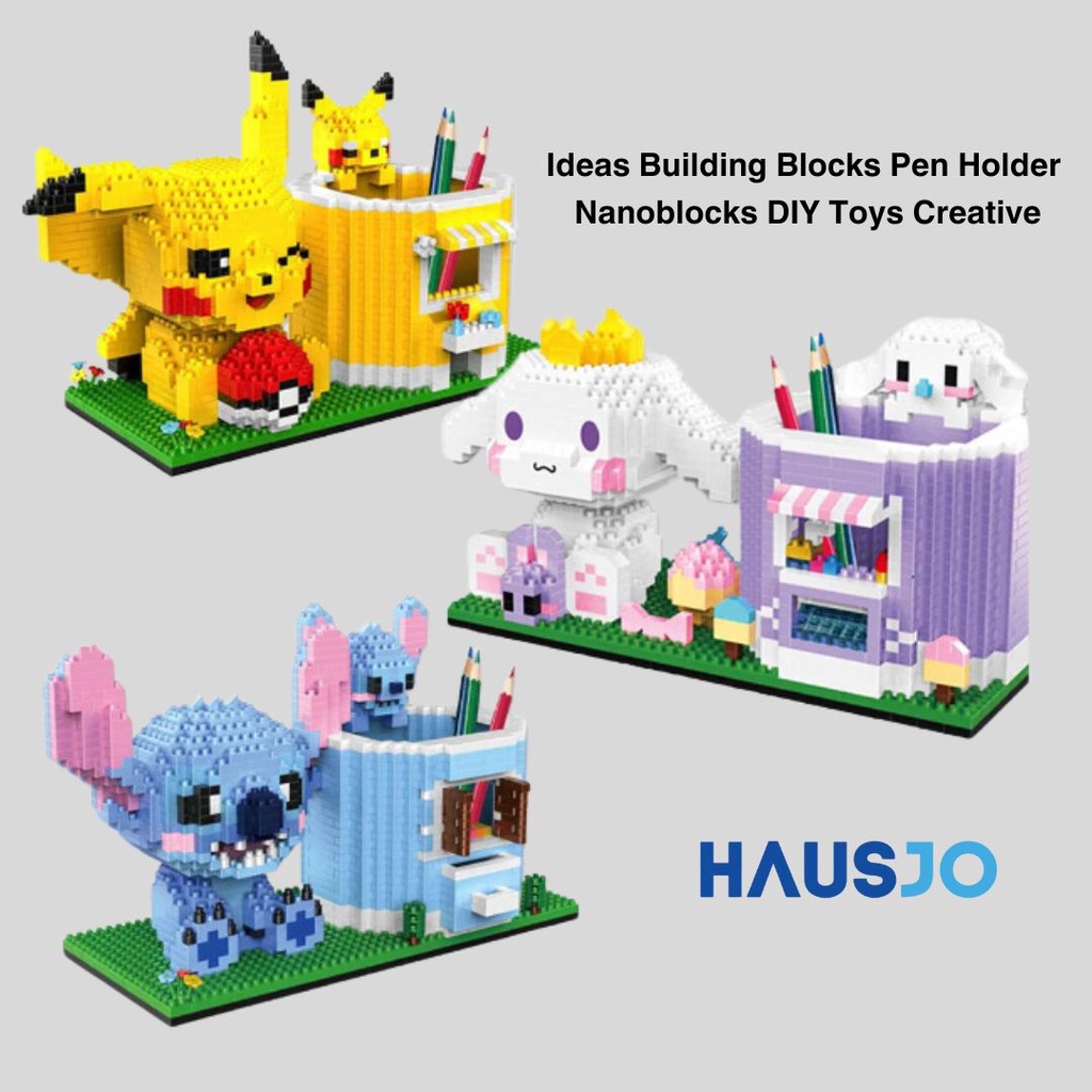 Jual Ideas Building Blocks Pen Holder Nanoblocks DIY Toys Creative ...