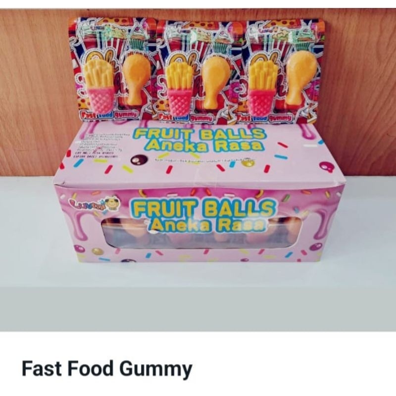 Jual Permen Cemilan Snack Gummy Gumi Yupi Jeli Fast Food Mekdi McDonald ...