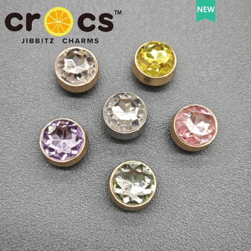 Jual Metal jibbitz crocs Colorful Diamond Series Shoe Buckle Hole Shoe ...
