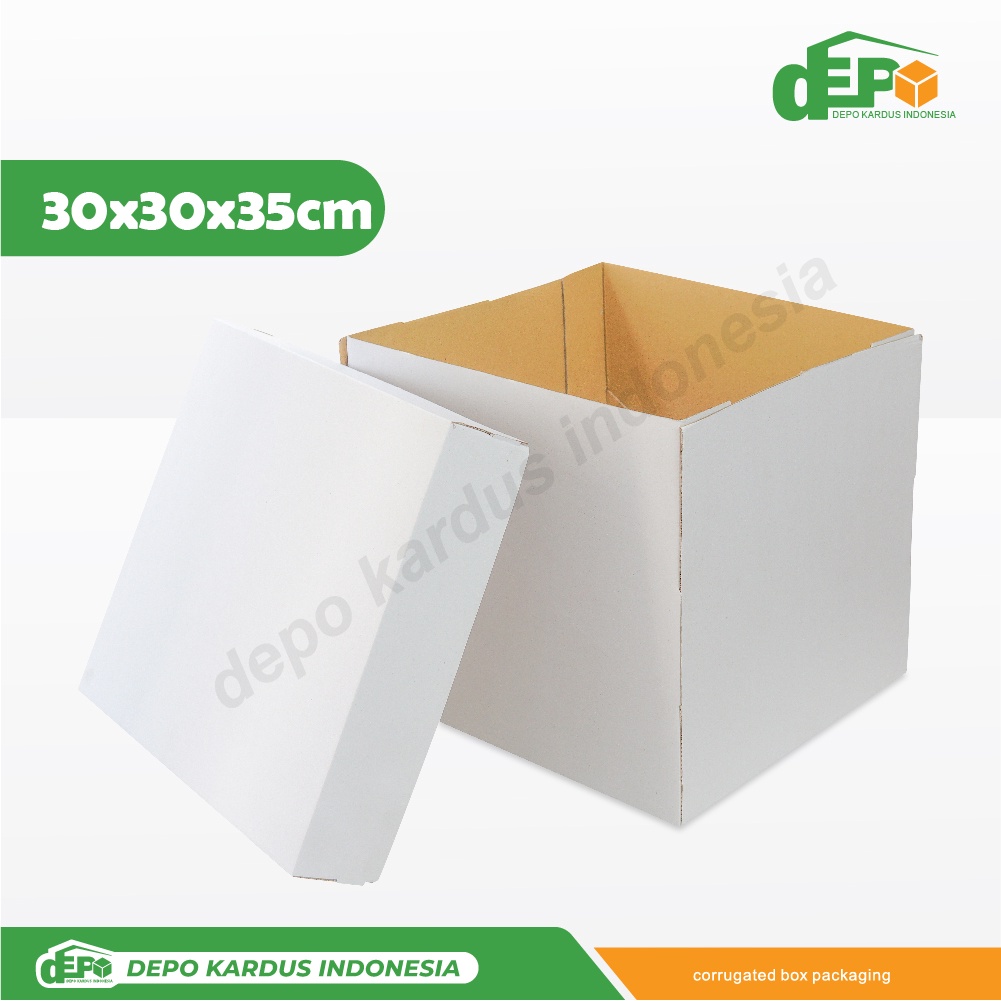 Jual Depo Box 30x30x35 cm (Pelangi 4 Top/Bot) Tart/Puding/Kardus/Karton ...