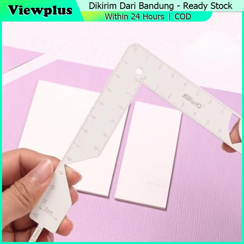 Jual Penggaris Multifungsi Potong Kertas Ruler Paper DIY Craft ...