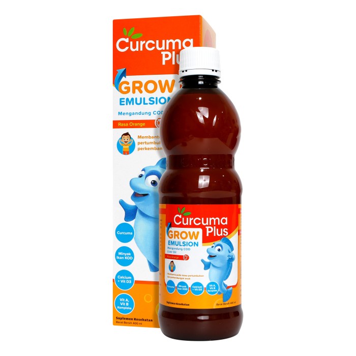 Jual Curcuma Plus Grow Emulsion Orange 200 ml Suplemen Tumbuh Kembang ...