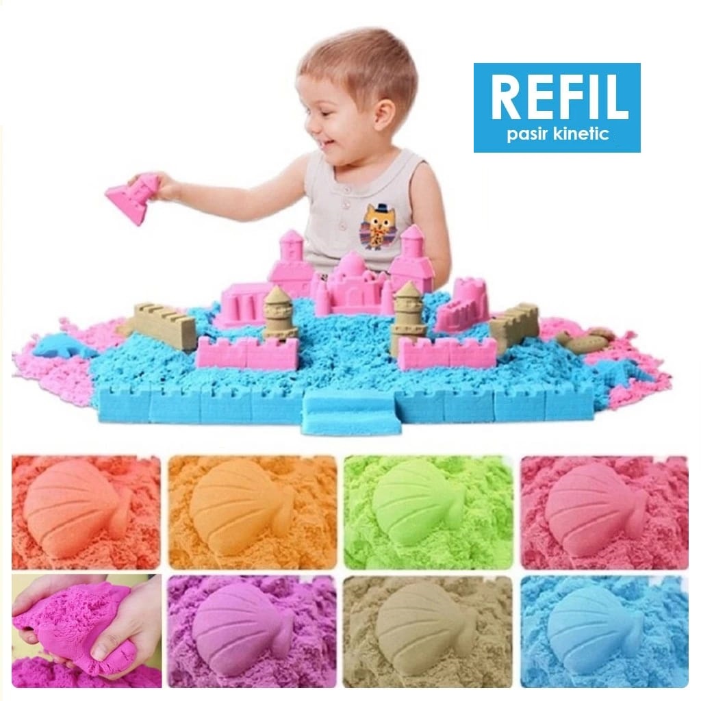 Jual J0673 MAINAN PASIR AJAIB 1 KG MAINAN EDUKASI ANAK MAGIC SAND ...