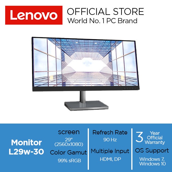 Jual Lenovo Monitor L29w-30 29 inch 300 nits 99% sRGB | Shopee Indonesia