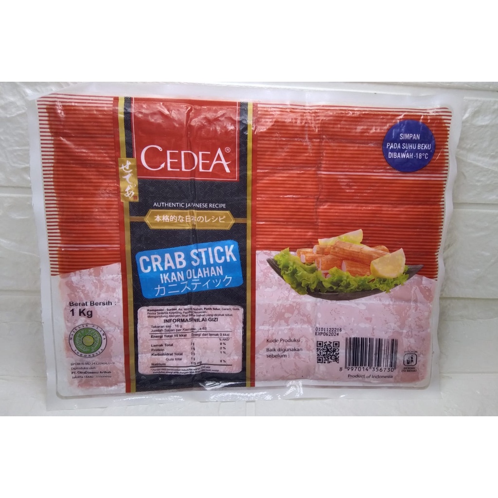 Jual Cedea Crab Stick 1kg I FROZEN FOOD BOGOR HALAL | Shopee Indonesia