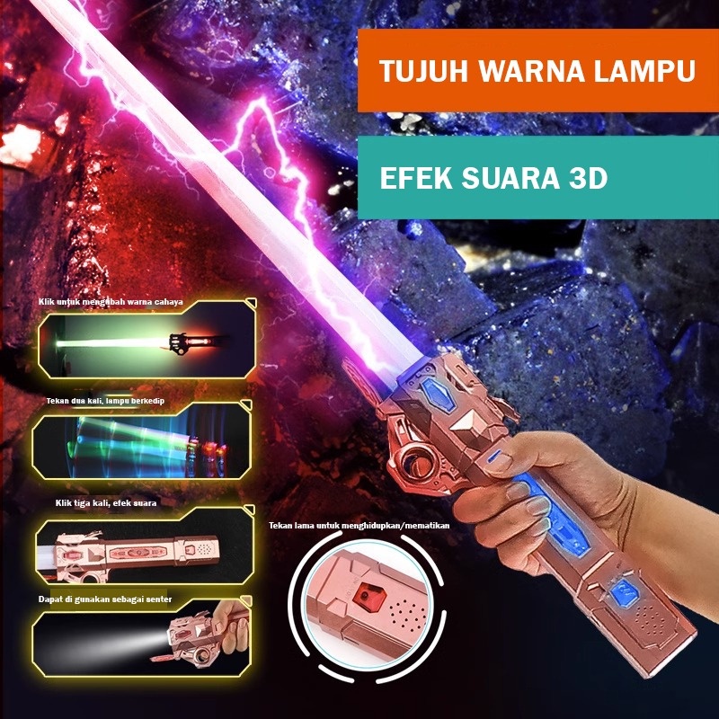 Jual QH223344 - Star Wars Mainan Laser Lightsaber Cosplay Pistol Mainan ...