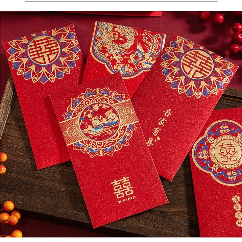 Jual (DELIN) （2PCS ）ANGPAU SUSU WEDDING/ ANGPAO JUMBO NIKAH GLITER ...