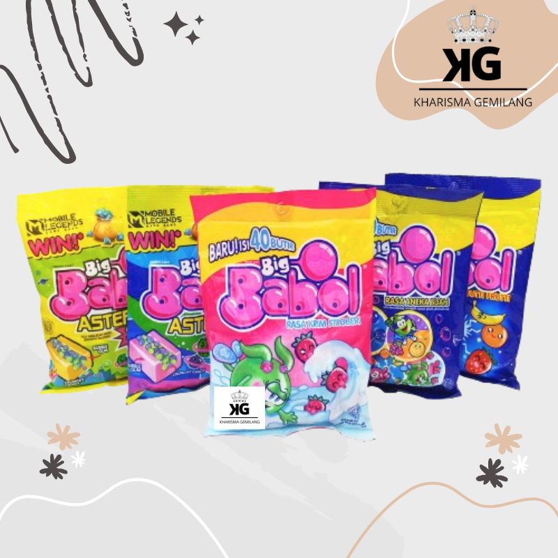 Jual BIGBABOL - PERMEN KARET BIG BABOL 128 gr Manis Semangka Anggur ...