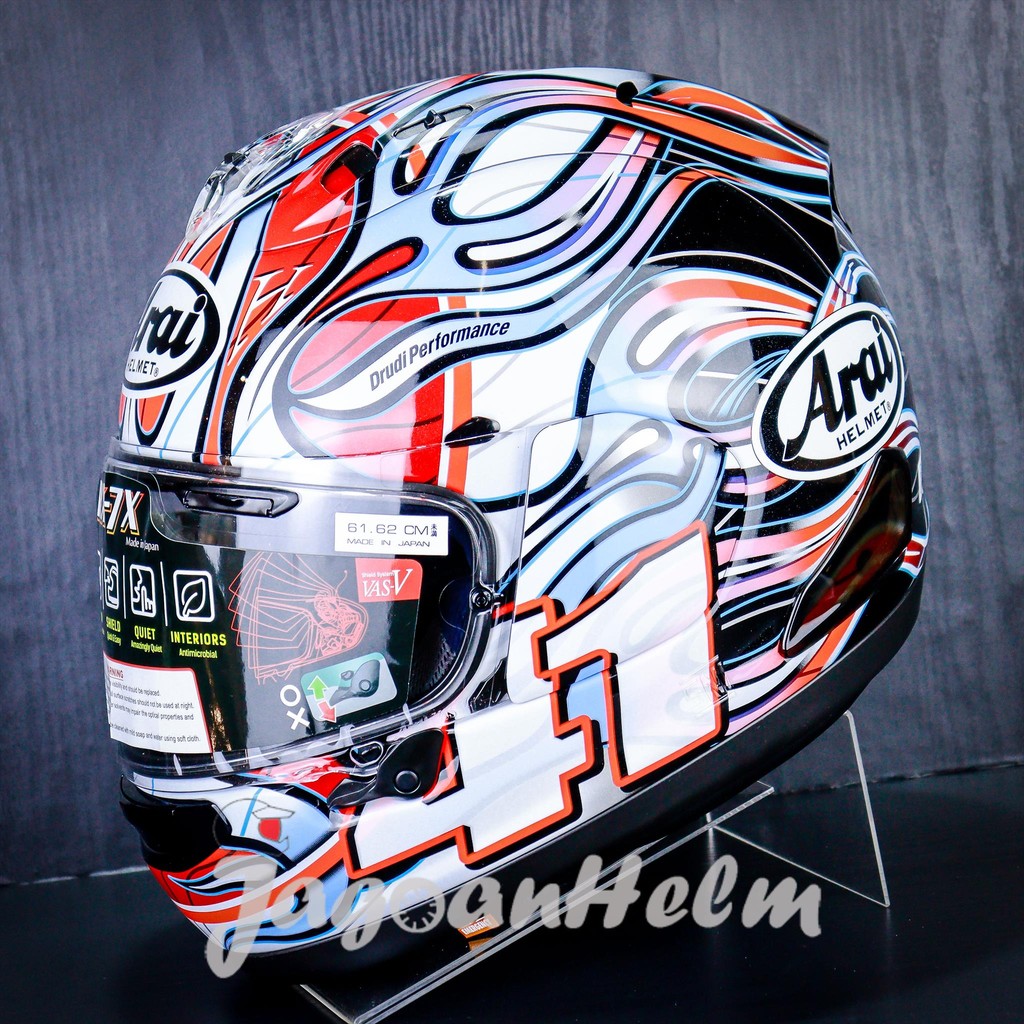 Jual ARAI HELM RX-7X HAGA WSBK | WH WHITE RED | ARAI RX7X FULLFACE ...