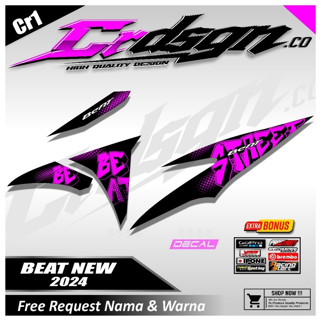 Jual Striping Honda Beat Deluxe Gen2 & Street Gen3 Tahun 2024 / Sticker ...
