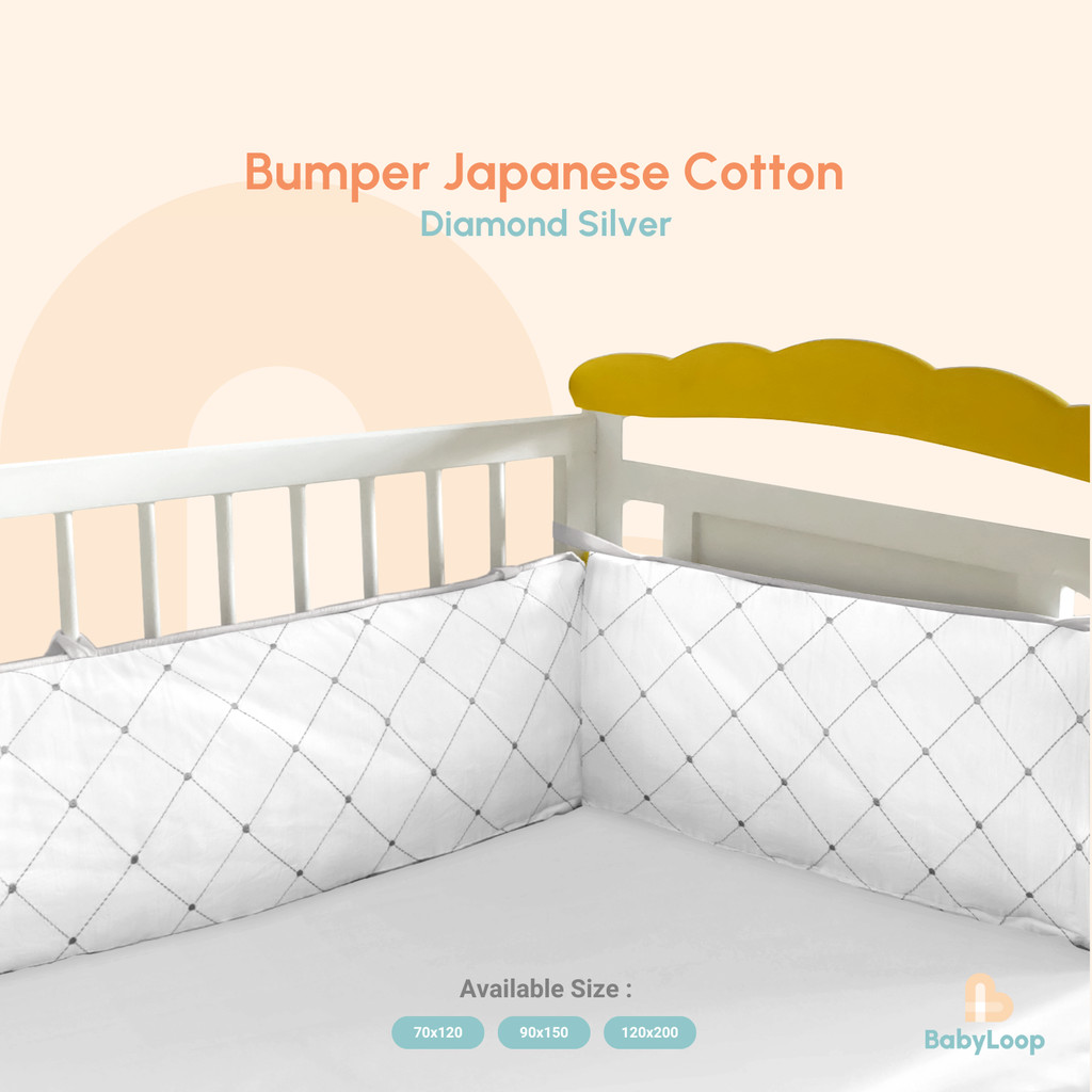 Jual Bumper Lepas Cover - Baby Bumper Bed Japanese Cotton White Color ...