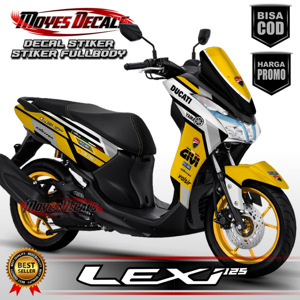 Jual Decal Motor Fullbody Motor Lexi 125 Stiker Fullbody Design Race ...