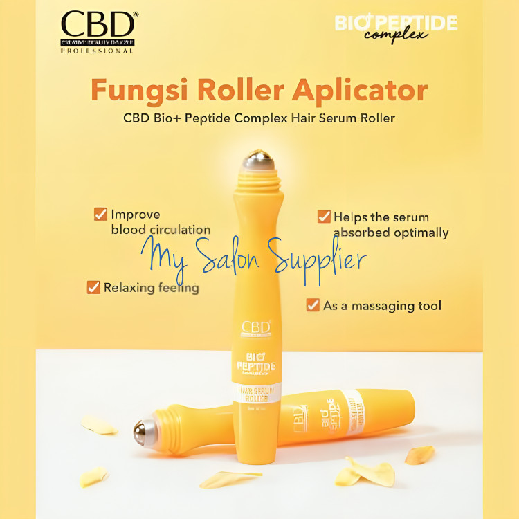 Jual CBD Bio+ Peptide Complex Hair Serum Roller Perawatan Rambut Rontok ...