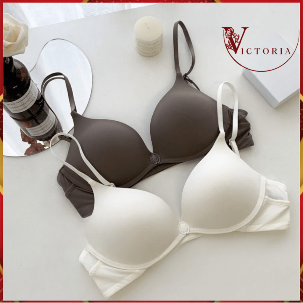 Jual Victoria Push Up Bra Wanita Kancing Depan BH Wanita Pengait depan ...