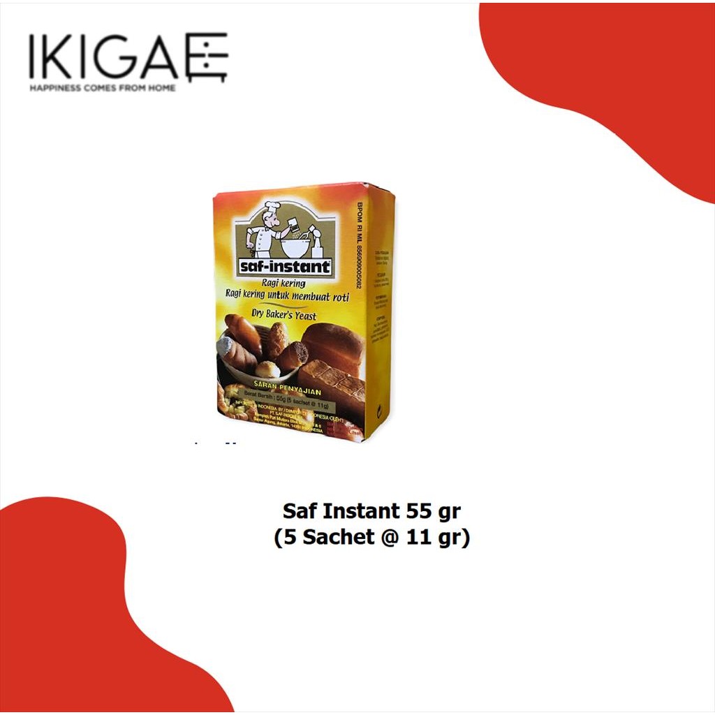 Jual Ragi Saf instan / Saf Instant Dry Yeast / Ragi kering 11gr x 4 ...