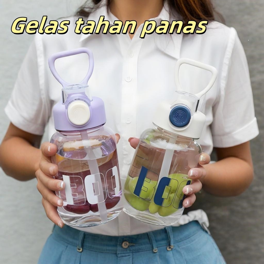Jual Botol Minum Bening Botol Minum Gemoy Terbaru Ada Sedotan Tentengan Kapasitas 500ml | Shopee ...