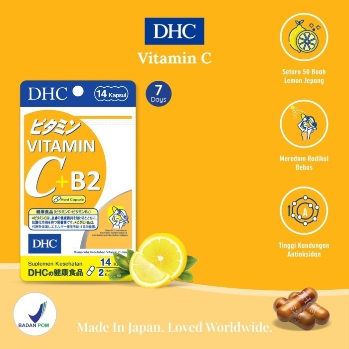 Jual DHC Vitamin C + B2 14 Kapsul / Suplemen Kesehatan | Shopee Indonesia