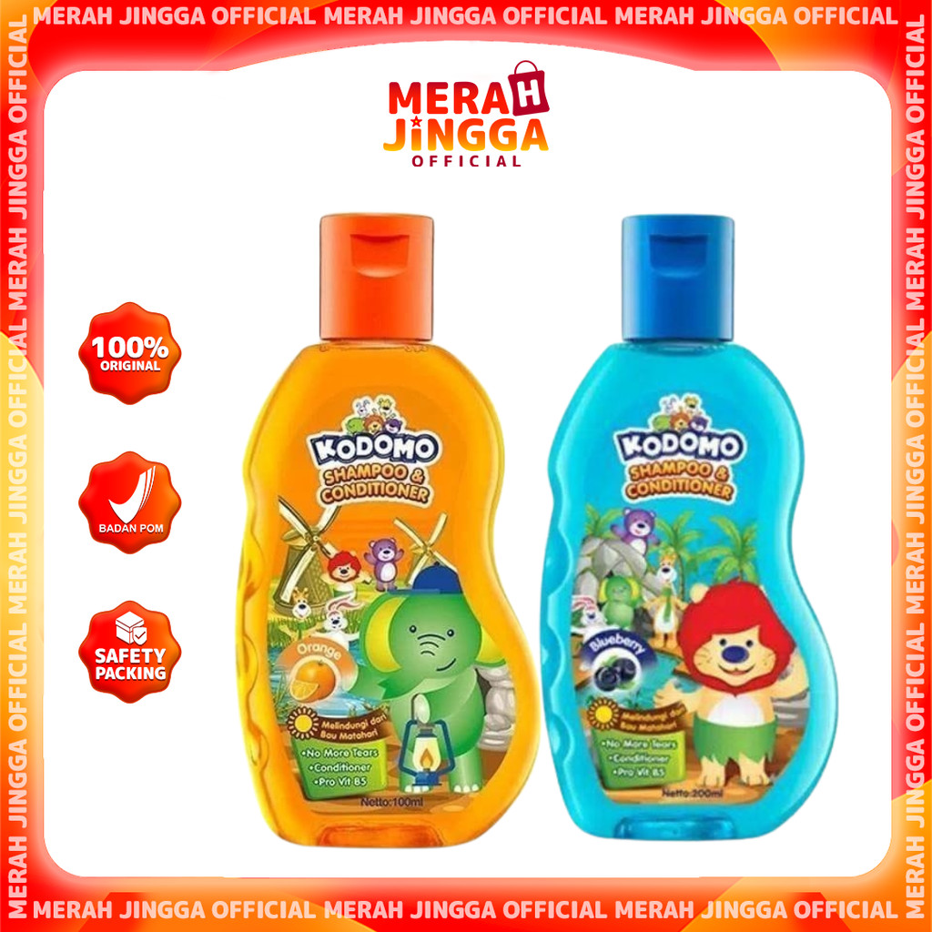 Jual Kodomo Shampoo & Conditioner Gel 45ml | Blueberry | Orange | Merah Jingga Official | Shopee ...