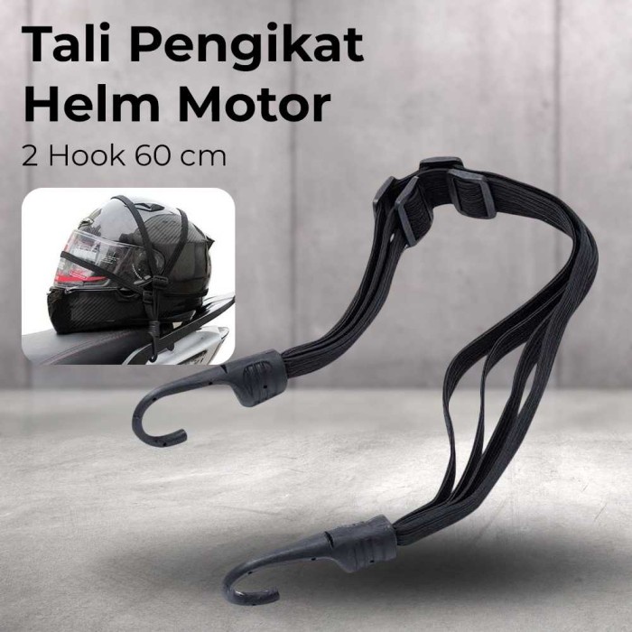 Jual Tali Helm jaring helm Tali Pengikat Helm elastis Helmet Rope Cargo ...