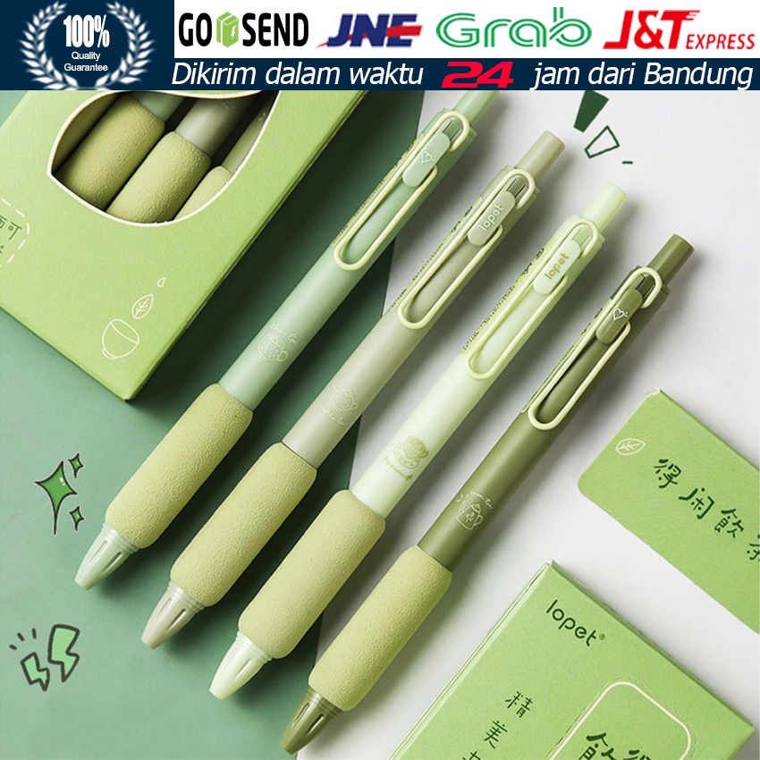 Jual 4Pcs/Pack Pena Matcha Gel Lucu untuk Tulisan Sekolah / Hijau ...