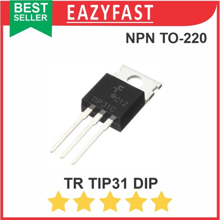 Jual Transistor TIP31 TIP31C TIP 31 C NPN Final Power Driver Switch TO ...