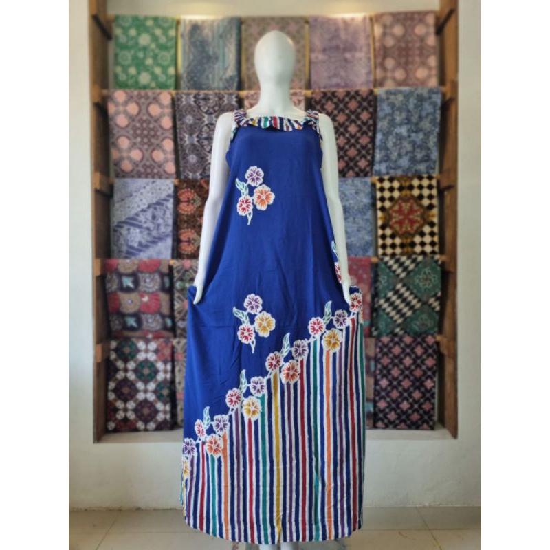 Jual Long YKC Garis Longdress Yukensi Daster Batik Cap Colet Premium ...