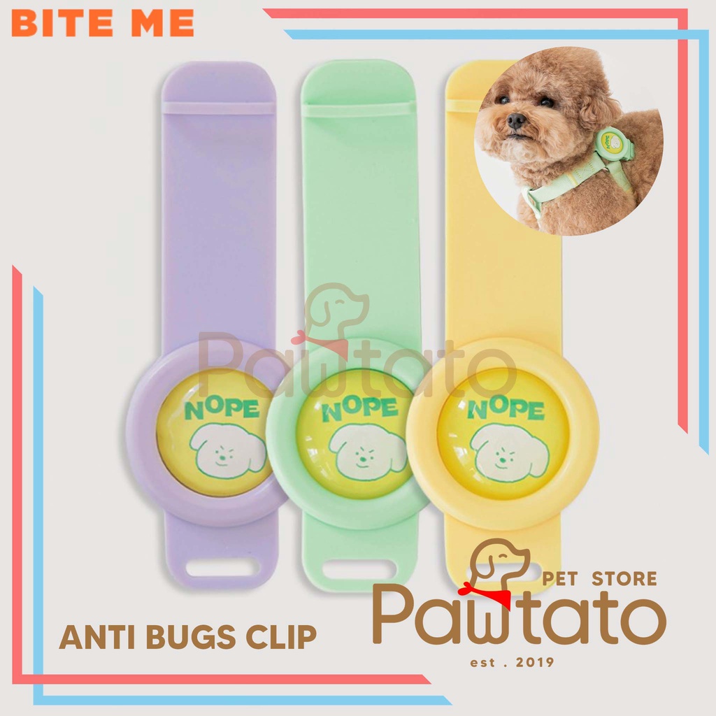 Jual Bite Me Anti Bugs Clip Puppy Dog Accessories Pengusir Nyamuk ...