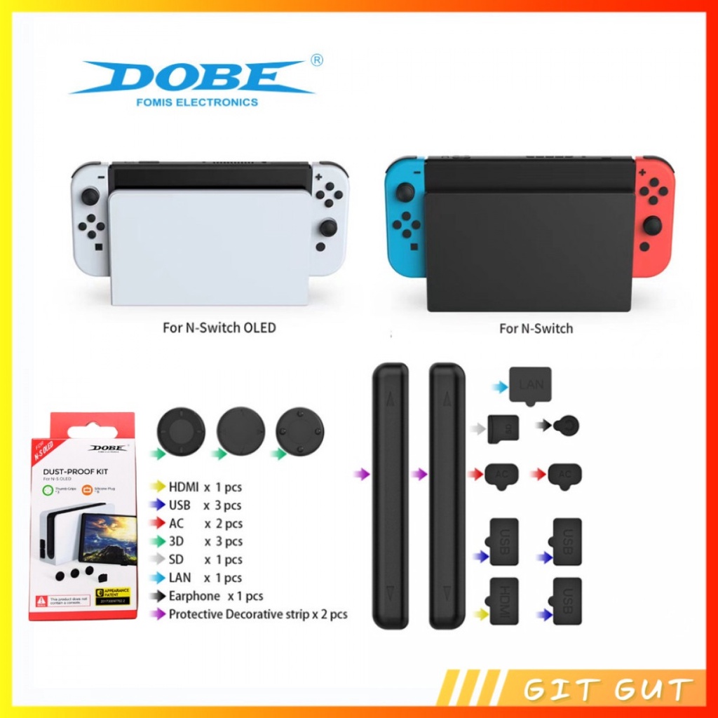 Jual DOBE Nintendo Switch V1 V2 OLED Dust cover Plug Penutup Lubang ...