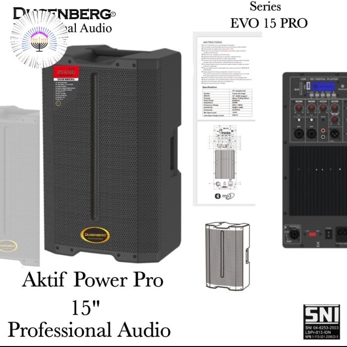 Jual Speaker Aktif DusenBerg EVO 15 Pro 800W 15 Inch Original ( 1 PC ) | Shopee Indonesia