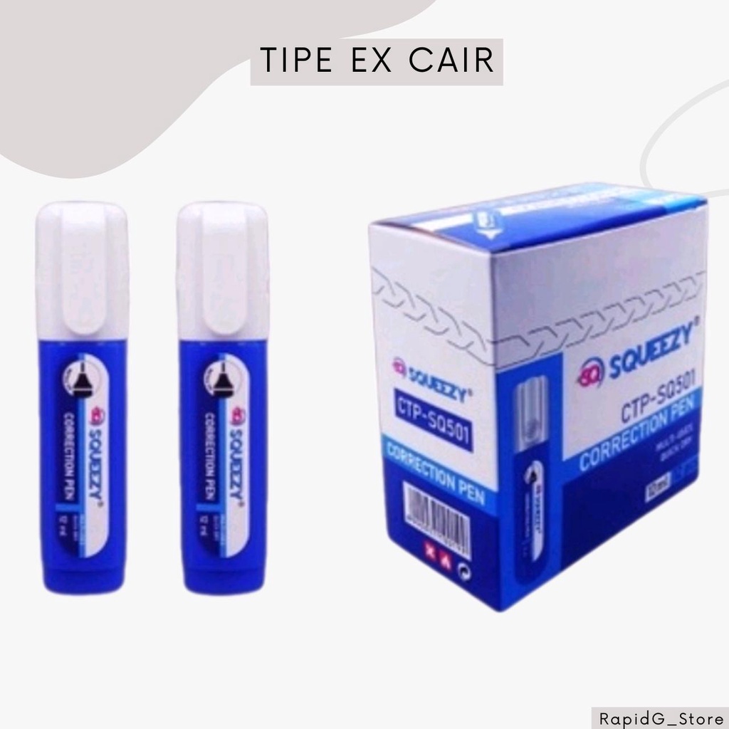 Jual Tipe Ex Cair Correction Tape Pen Model Pulpen 3 Pcs CTP SQ-501 | Shopee Indonesia