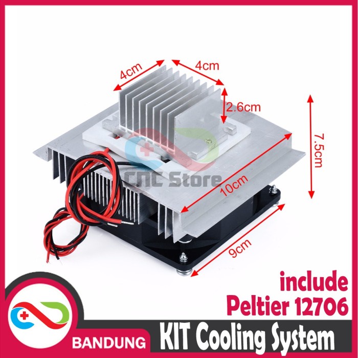 Jual PELTIER COOLING SYSTEM KIT PELTIER TEC-12706 LENGKAP HEATSINK ...
