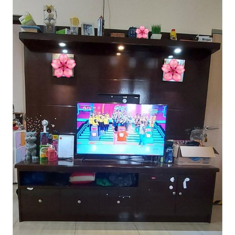 Jual backdrop tv / lemari tv /bufet tv | Shopee Indonesia