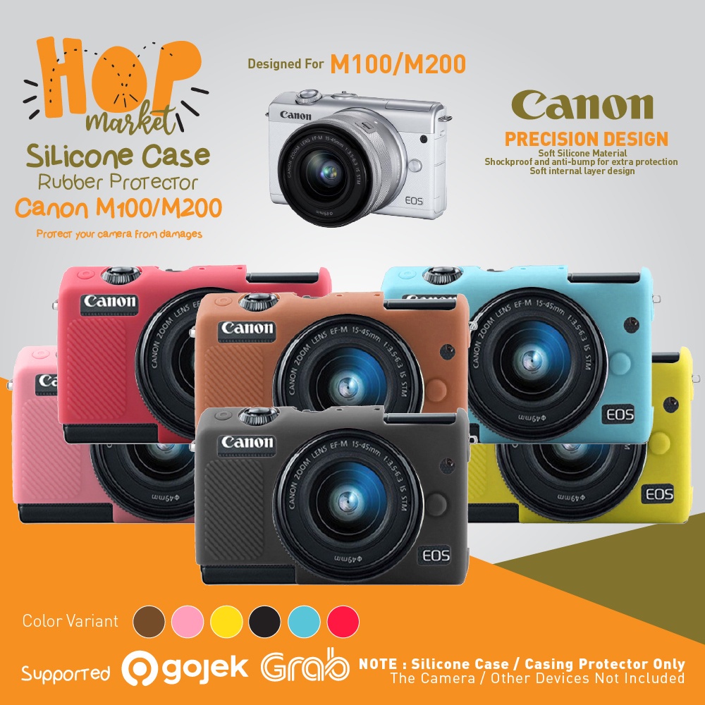 Jual Silikon Case for Canon EOS M100 M200 (Casing Silicone / Sarung ...