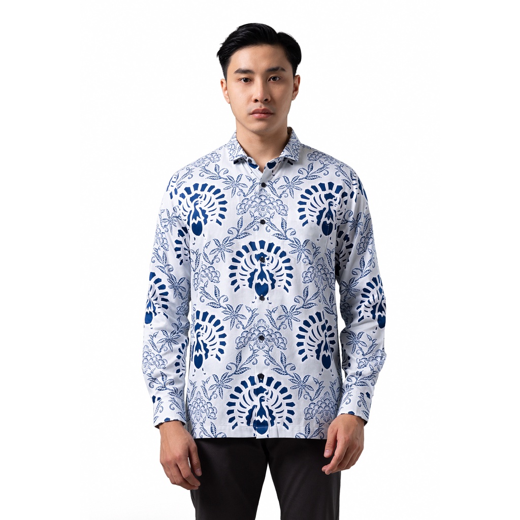 Jual MANZONE Kemeja Batik Lengan Panjang Pria BZB-BROTOKARNA 01 ...