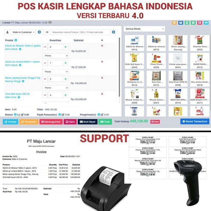 Jual Program Aplikasi Kasir toko POS DVD Source lengkap PHP Ultimate ...