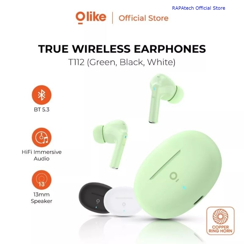 Jual Olike T112 TWS Bluetooth 5.3 Earphone Earbuds | Shopee Indonesia