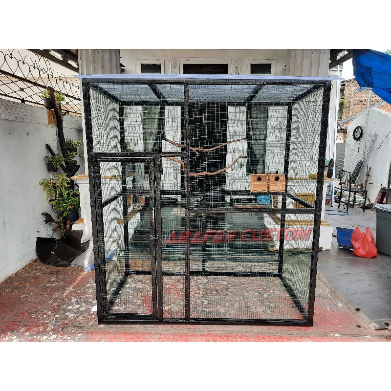 Jual Sangkar Kandang Ternak Umbaran Koloni Aviary Kotak Besar Burung ...