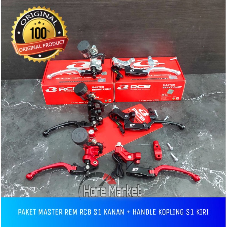 Jual PAKET 1 SET MASTER REM RCB S1 KANAN KIRI HANDLE KOPLING RCB S1 ...