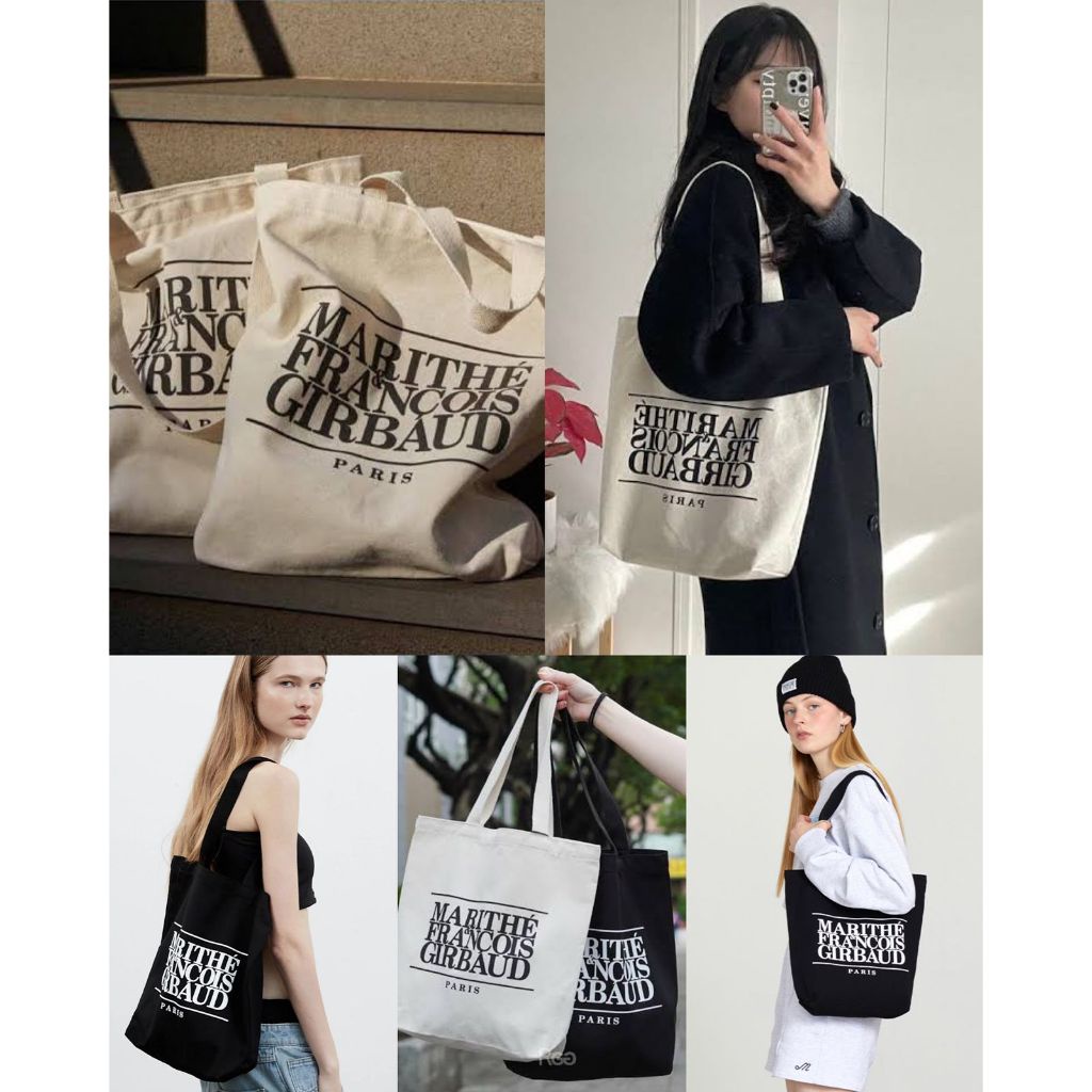 Jual Marithe Classic Logo Tote Bag // Fashion Branded // | Shopee Indonesia