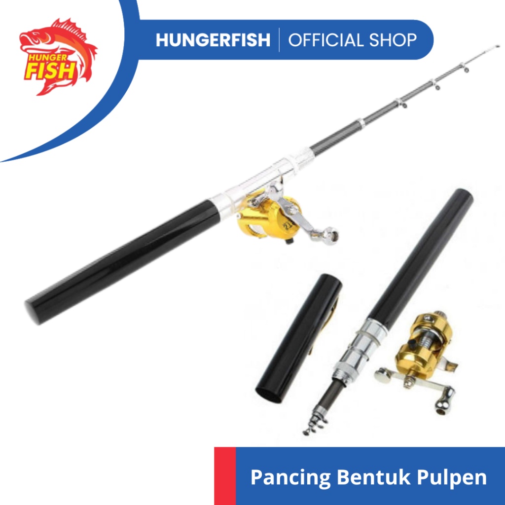 Jual HUNGER FISH - Joran Pancing Bentuk Pulpen Super Mini Pena Fish Pen ...